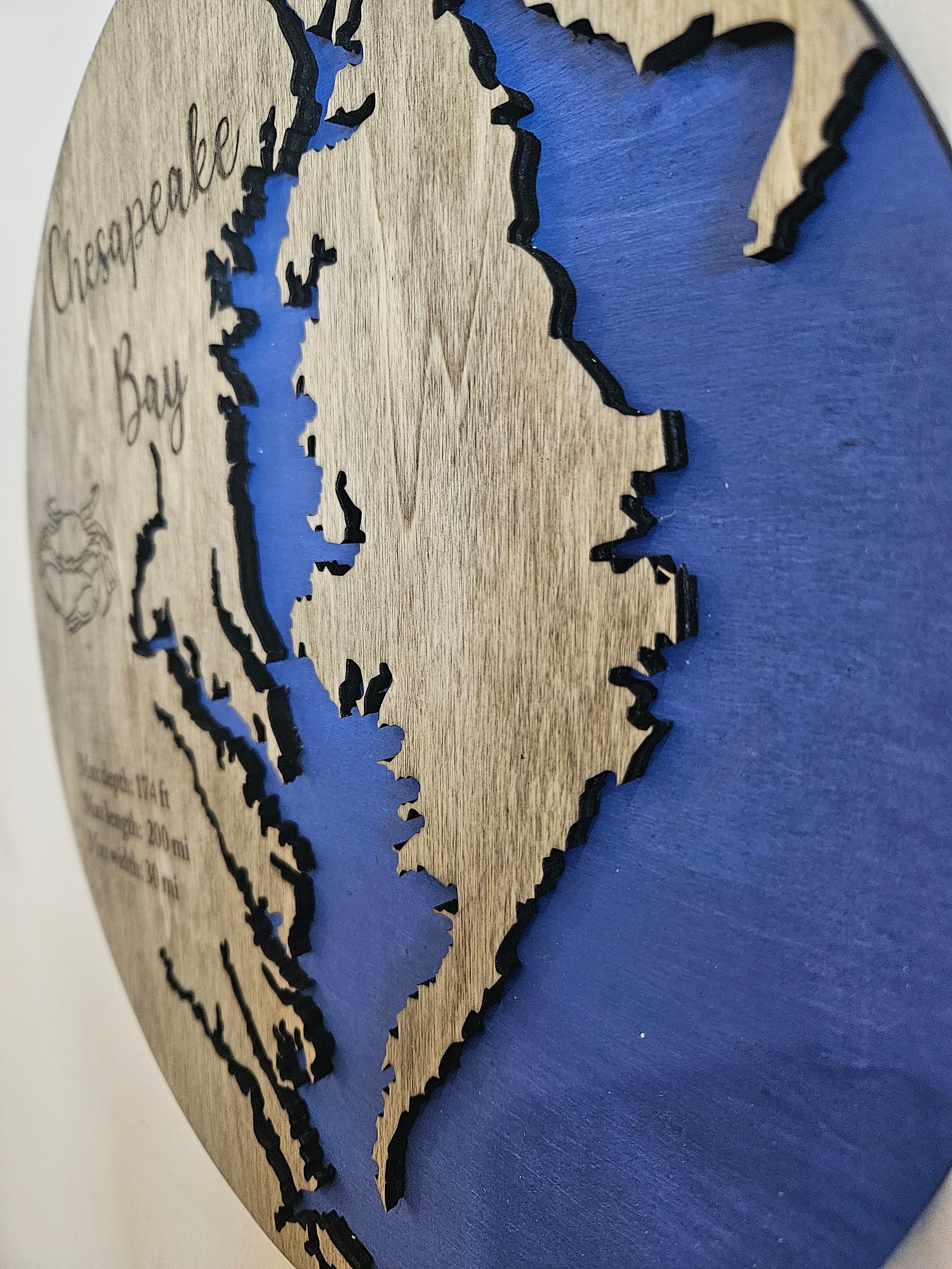 Chesapeake Bay Layered Round Sign - Etsy