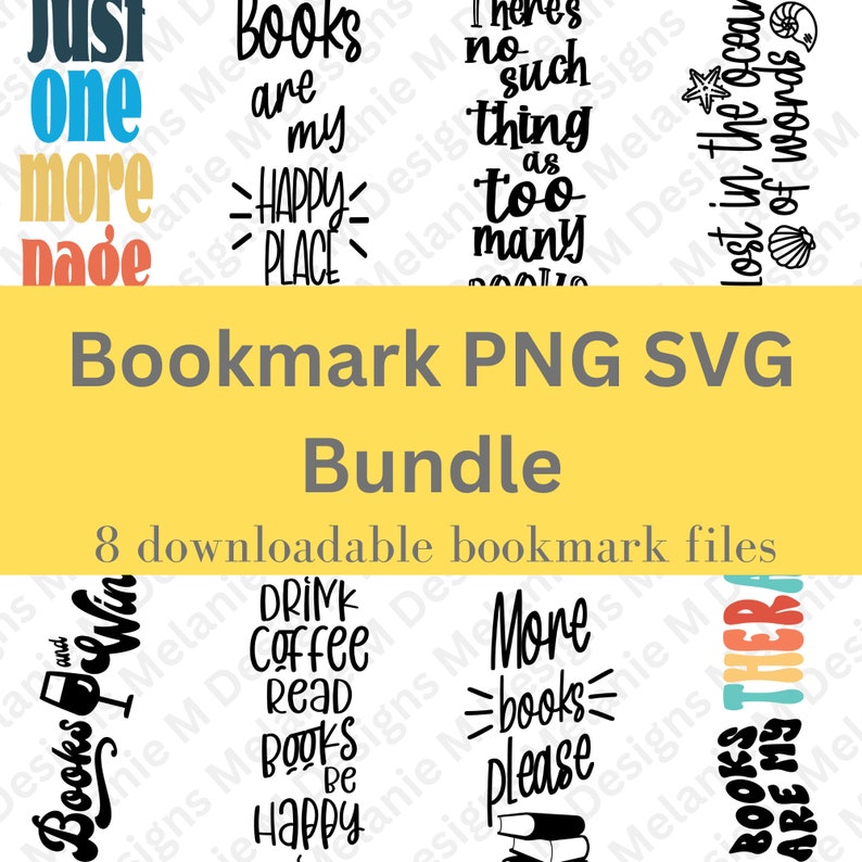 Acrylic Bookmark SVG, Bookmark SVG Bundle, Bookmark PNG Bundle, Funny ...