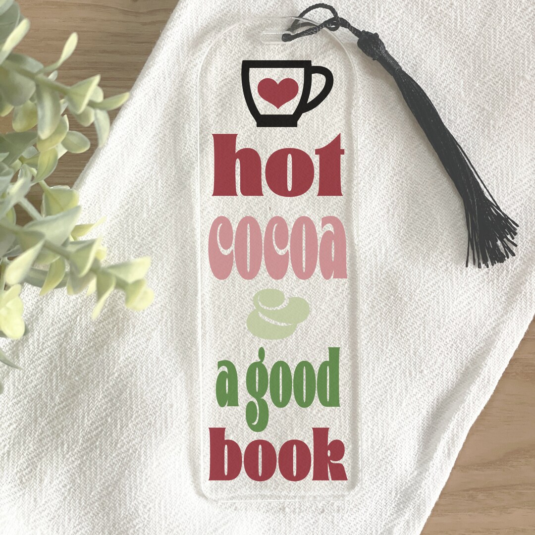Bookmark Christmas Svg, Bookmark Cut File, Hot Cocoa SVG, Bookmark SVG ...