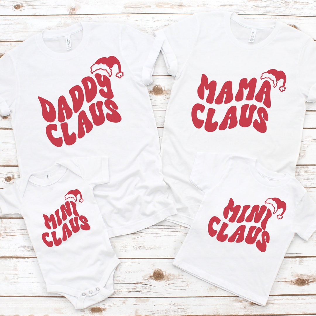 Daddy Claus, Mini Claus, Mama Claus, Family Christmas 2023 Svg, Family ...