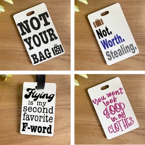 Luggage Tag Sublimation Designs, Luggage Tag Bundle, Travel Bag SVG ...