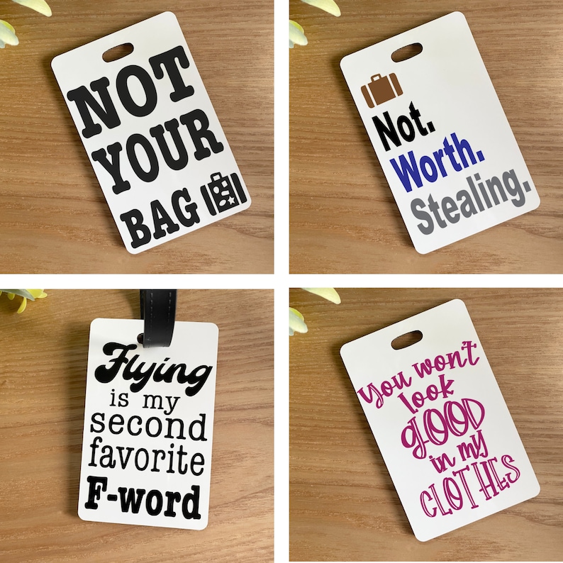 Luggage Tag Sublimation Designs, Luggage Tag Bundle, Travel Bag SVG ...