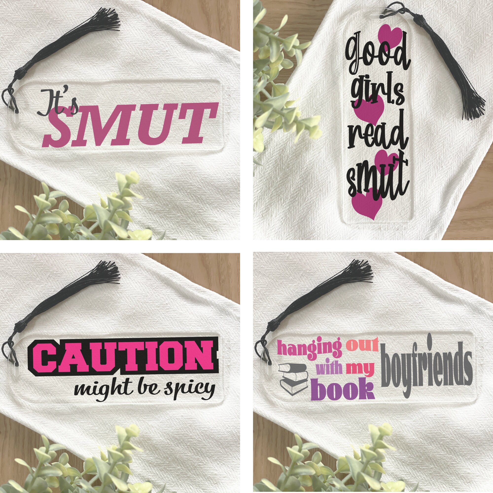 Bookmark SVG Bundle, Smut Bookmark PNG SVG, Spicy Book Club Png, Hot ...
