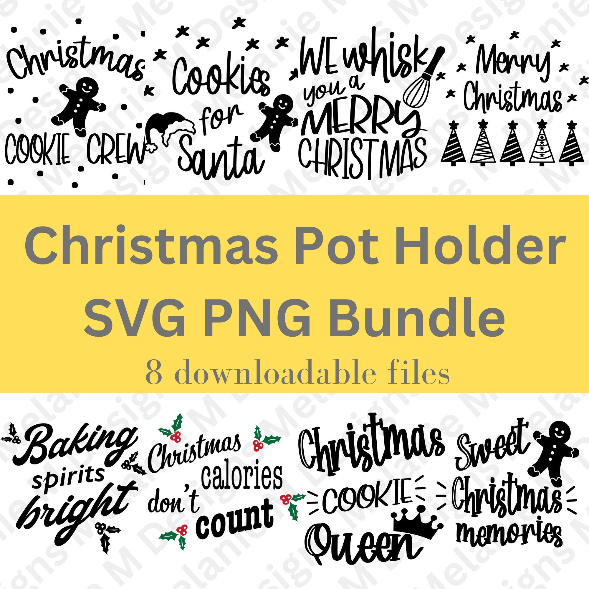 Oven Mitt SVG, Christmas Pot Holder SVG, Christmas Kitchen Towel Png ...