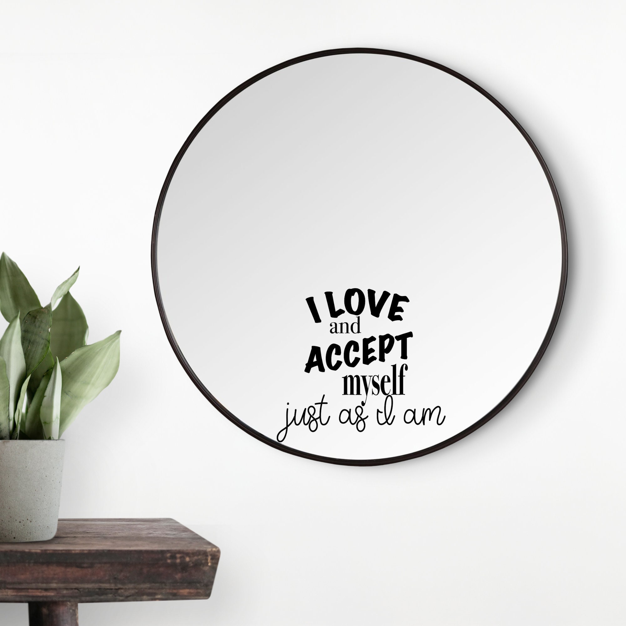 Mirror Quote SVG, Gratitude Svg Files, I Love Myself, Mirror Sayings ...