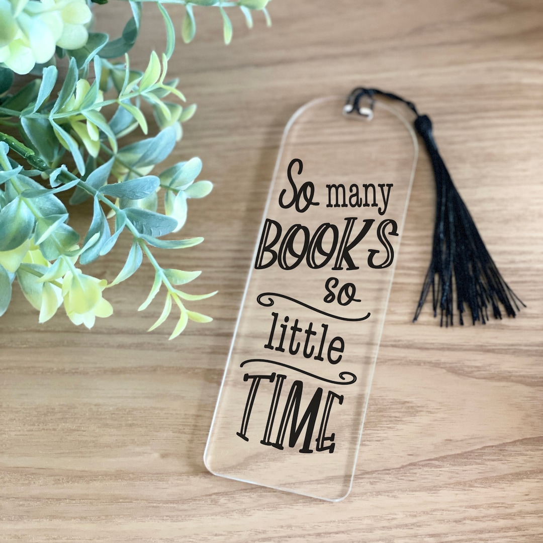 So Many Books so Little Time SVG, Bookmark SVG Designs, Book Lover PNG ...