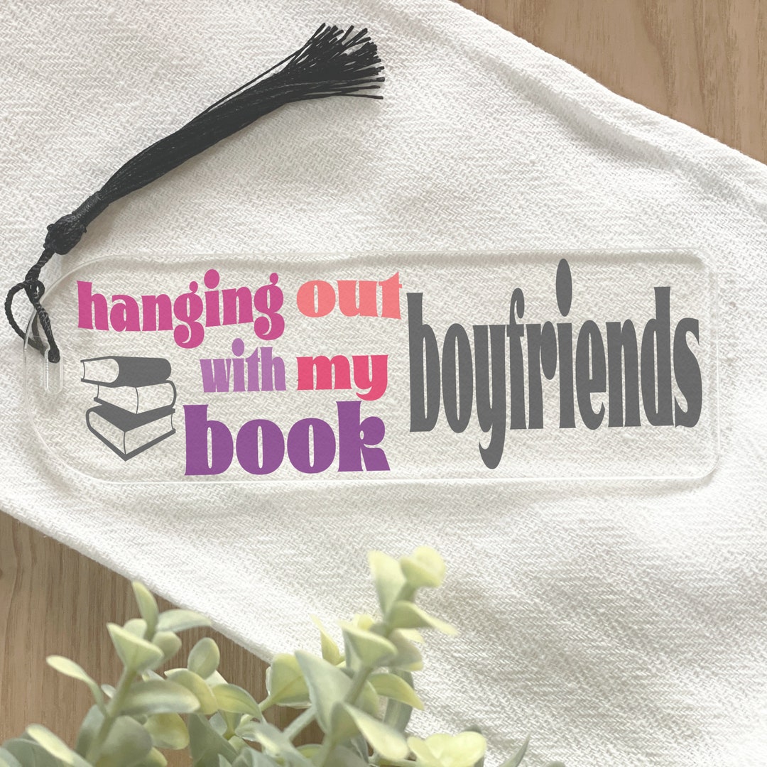 Book Boyfriend SVG, Romance Reader SVG, Bookmark SVG Files, Funny ...