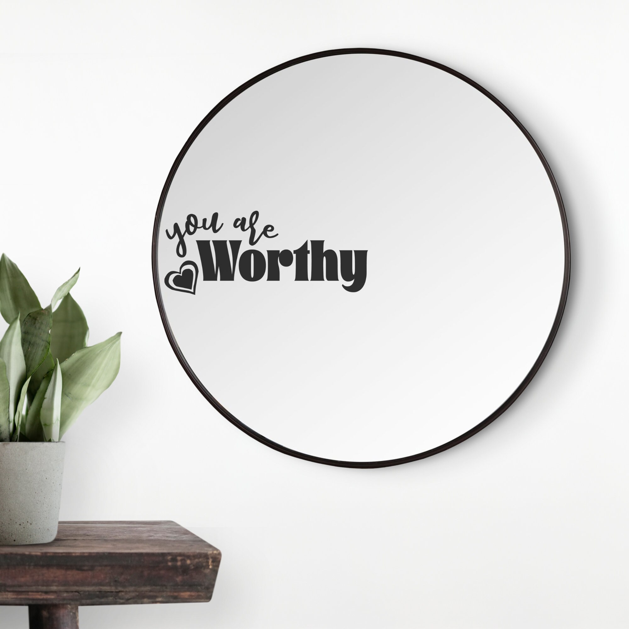 You Are Worthy PNG Positive Affirmation Mug Png Bathroom - Etsy