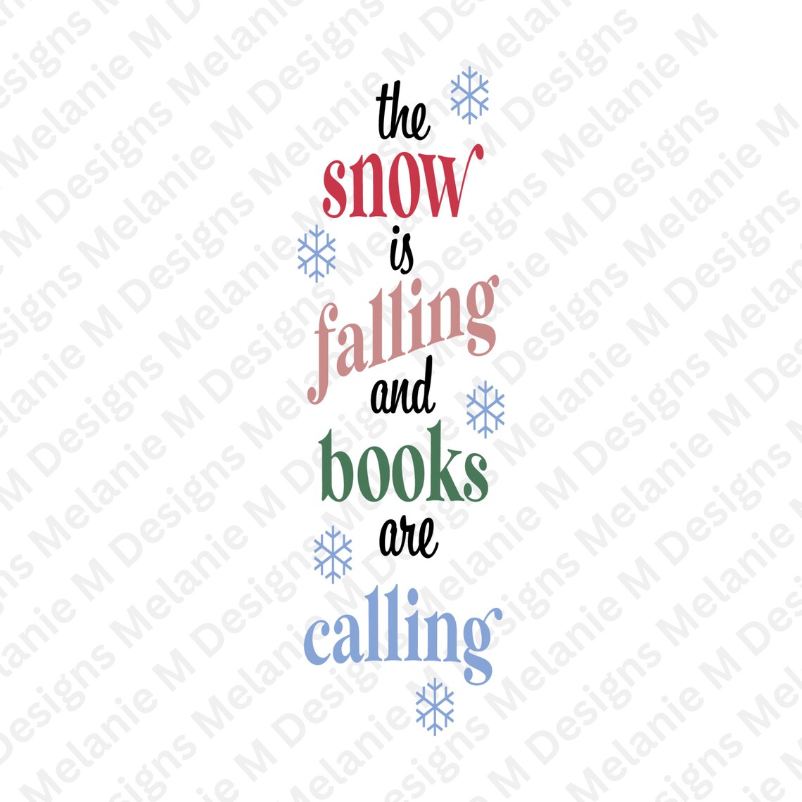 Snow is Falling Books Are Calling SVG, Christmas Bookmark SVG, Acrylic ...