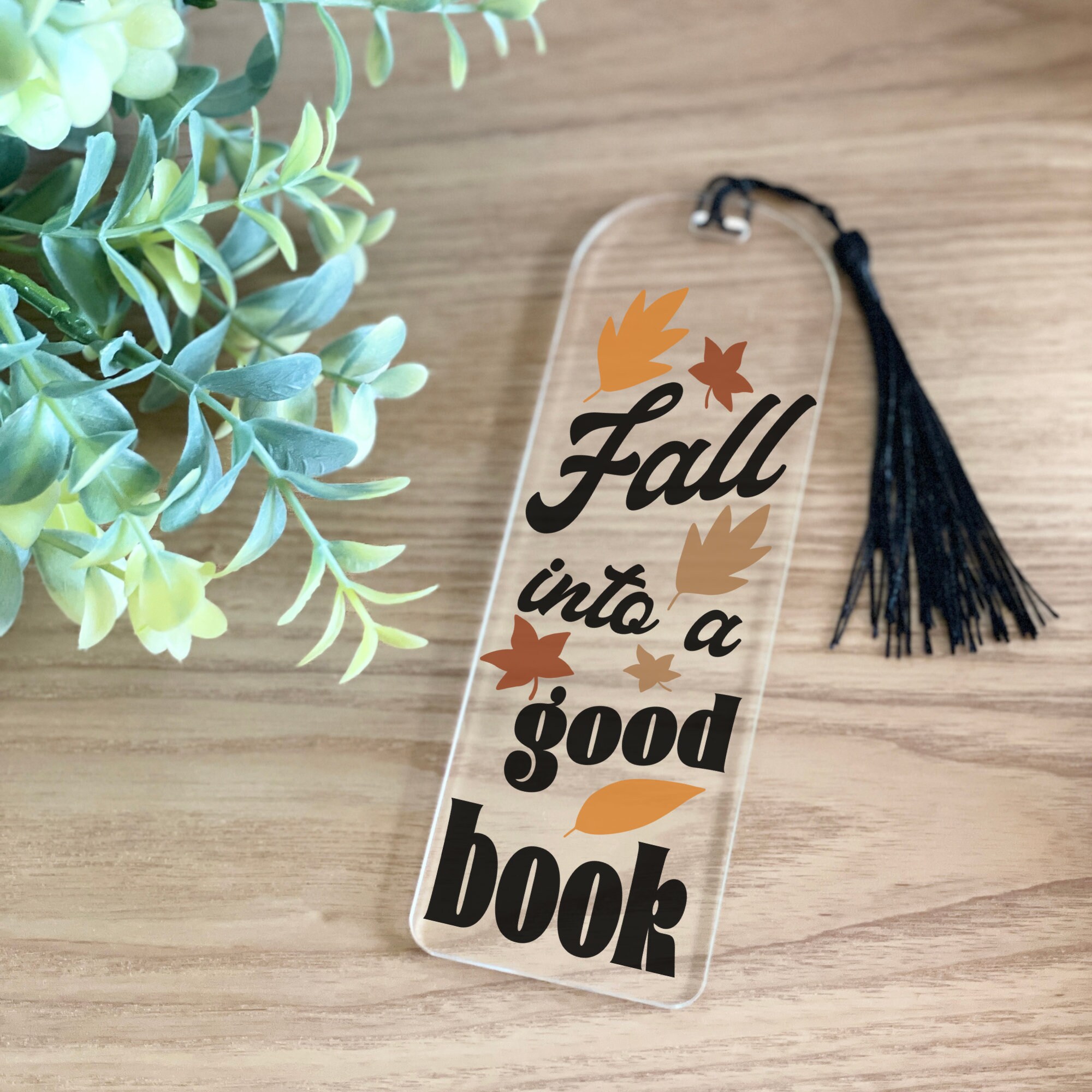 Fall Bookmark SVG Fall Into a Good Book Teacher Bookmark - Etsy