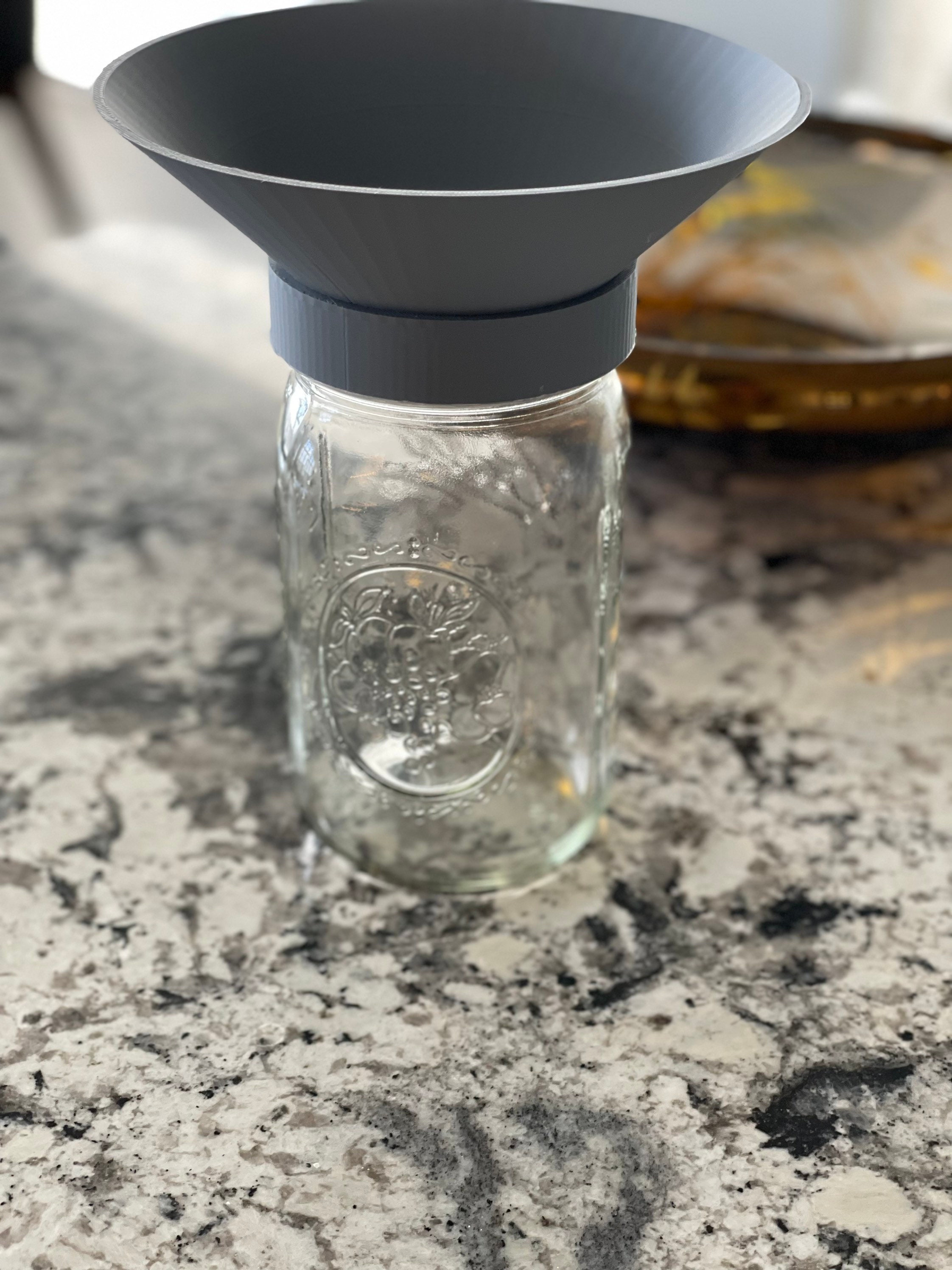 Threaded Mason Jar Funnel - 3.38 Inch Wide Mouth - Etsy
