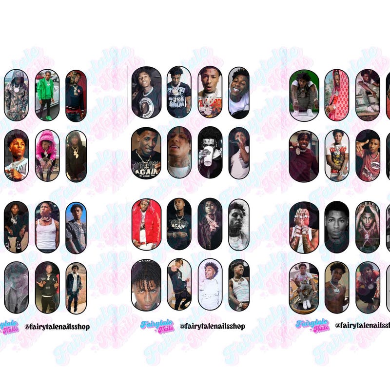 Nail Decals Young Boy - Etsy