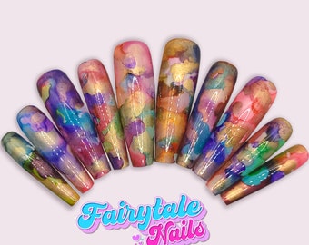 PAPER Chaser-colorful Money Nail Decals 40mm-fits 1XL-2XL Nail - Etsy