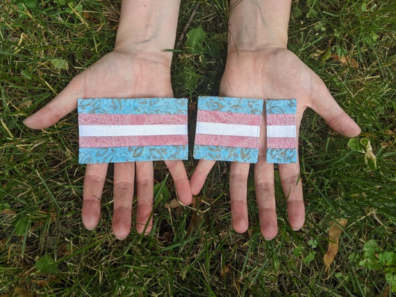 Transgender Pride Patch / Iron-on / Decorative Quilted Fabric - Etsy