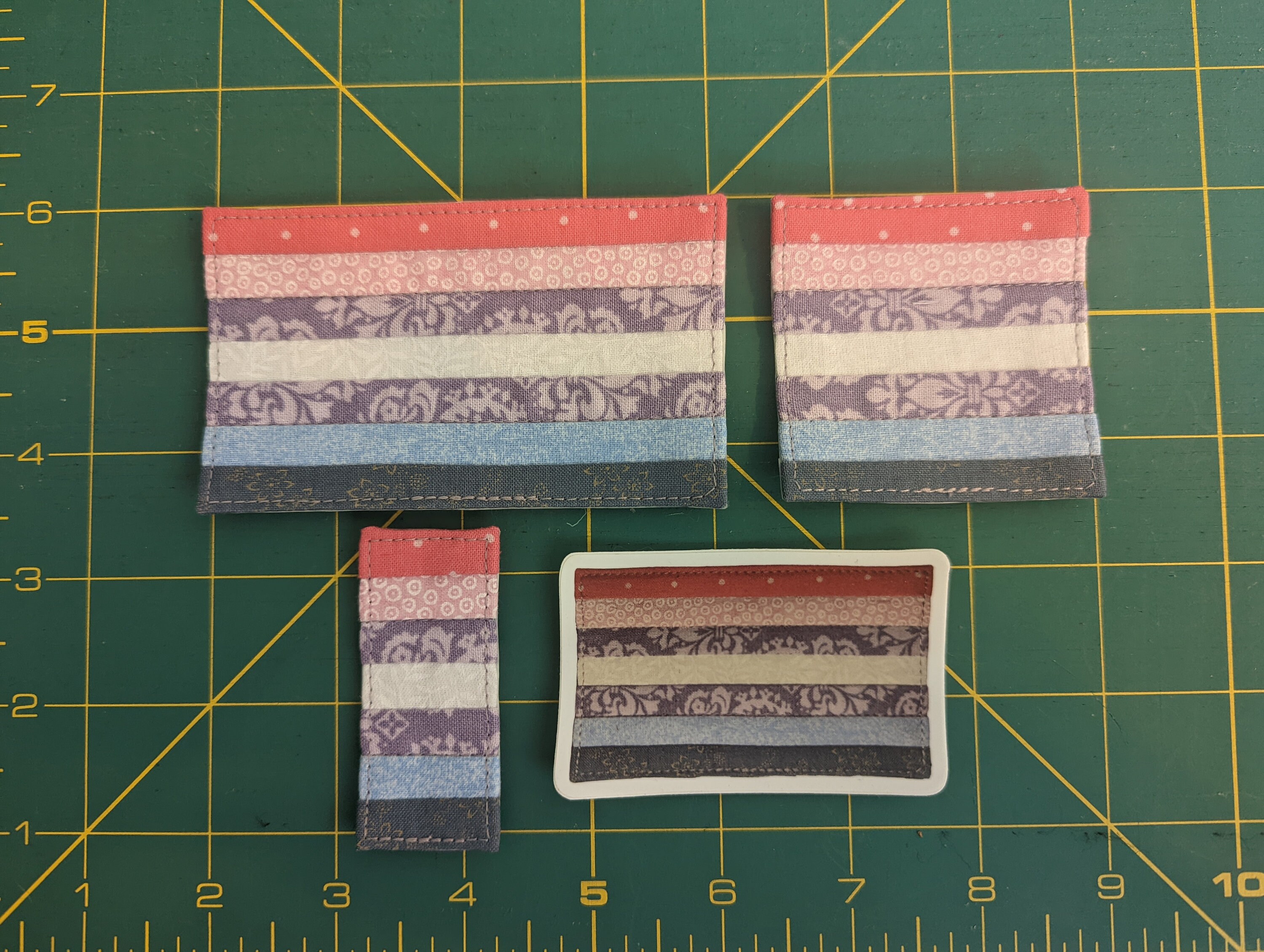 Bigender Pride Patch / Iron-on / Decorative Quilted Fabric Patch ...