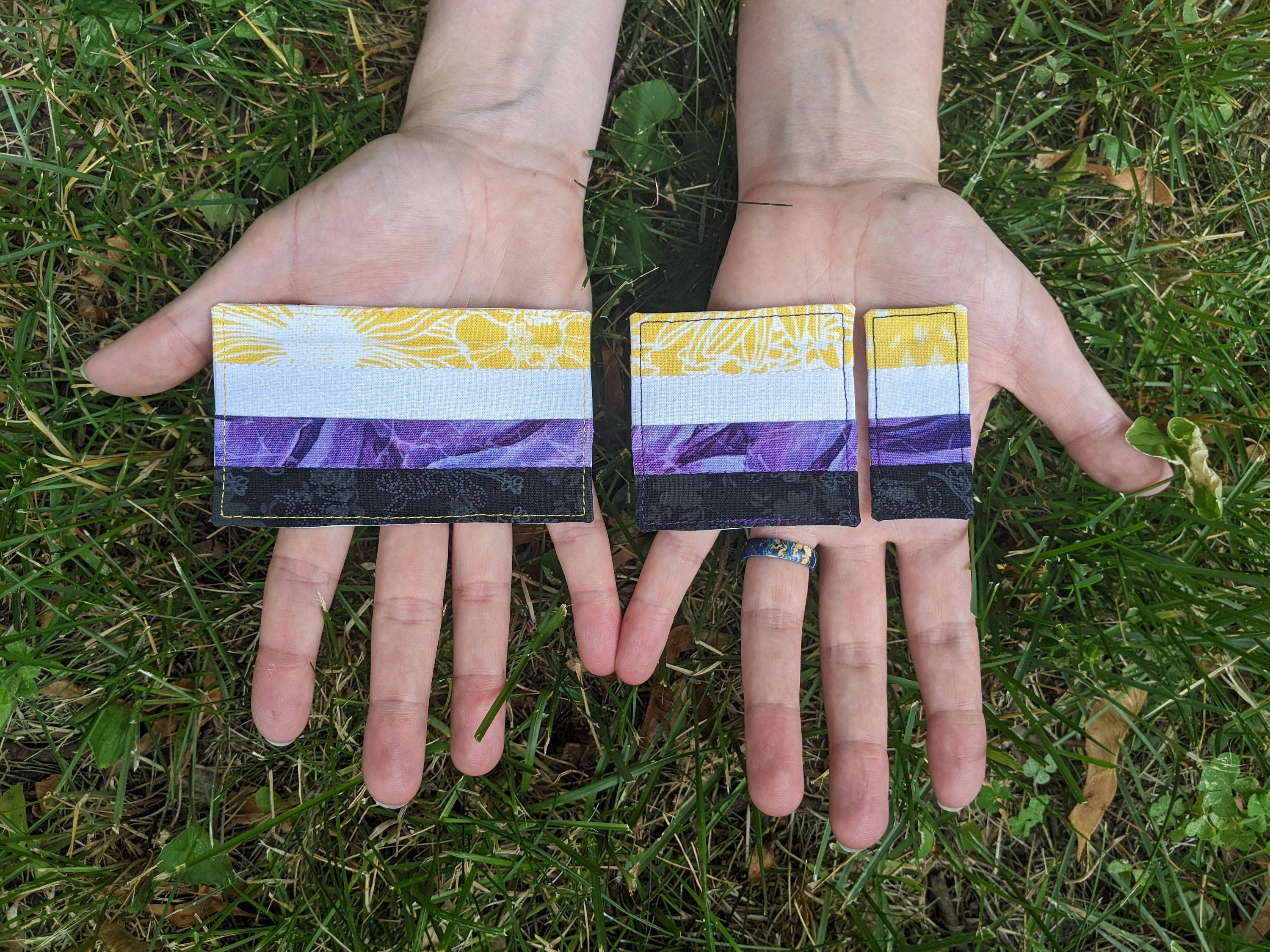 Nonbinary Pride Patch / Iron-on / Decorative Quilted Fabric - Etsy