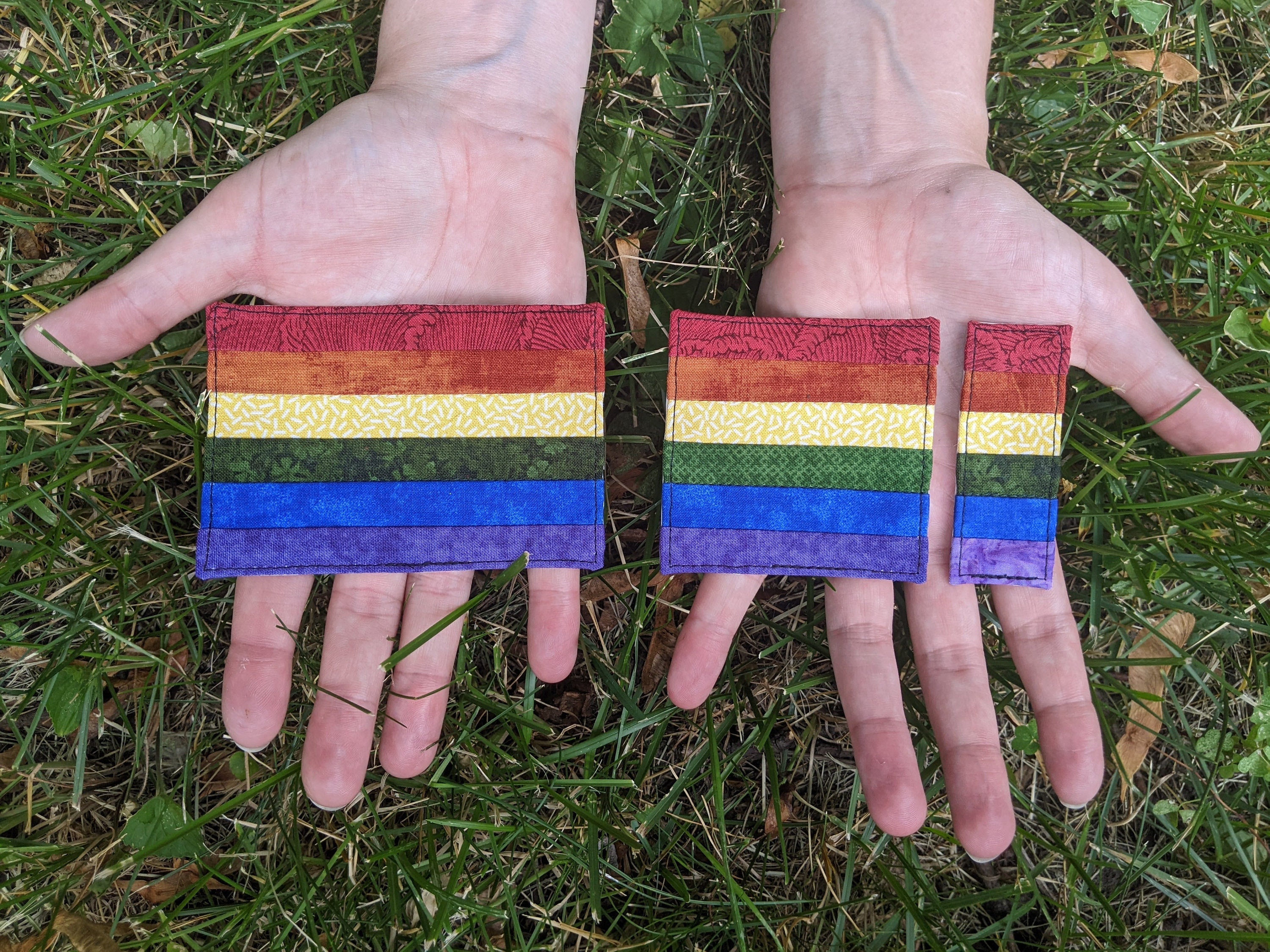 LGBTQIA+ Rainbow Pride Patch / Iron-on / Decorative Quilted Fabric ...