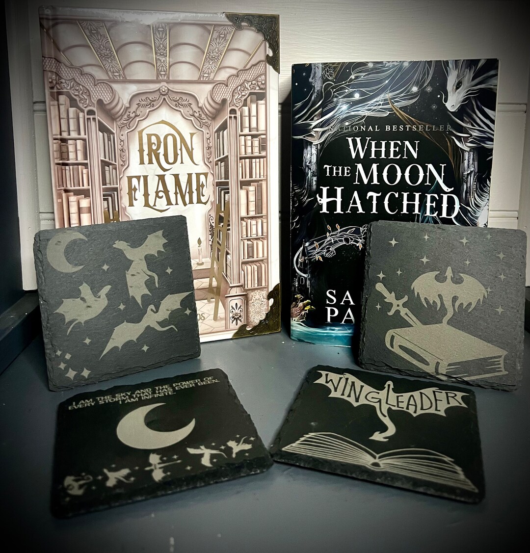 Slate Coater, Book Coaster, Bookish Decor, Bookish Decor, Book Lover ...