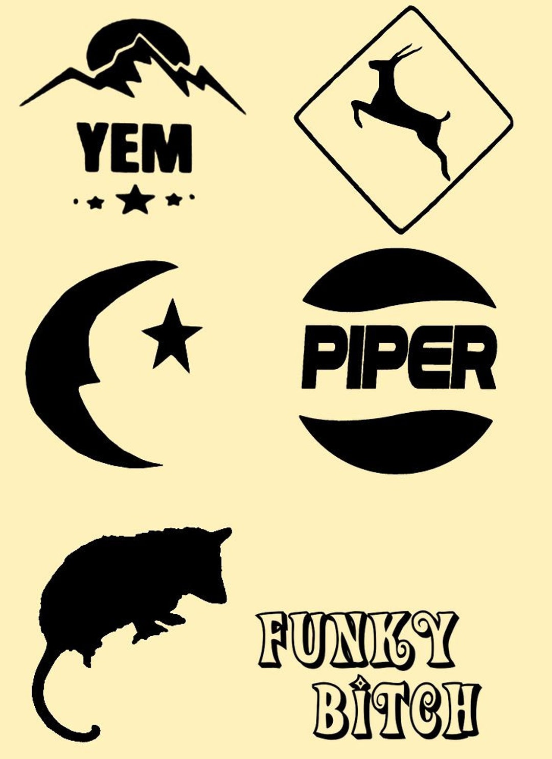 Phish Decal Set, Phish Wall Decal Set - Etsy