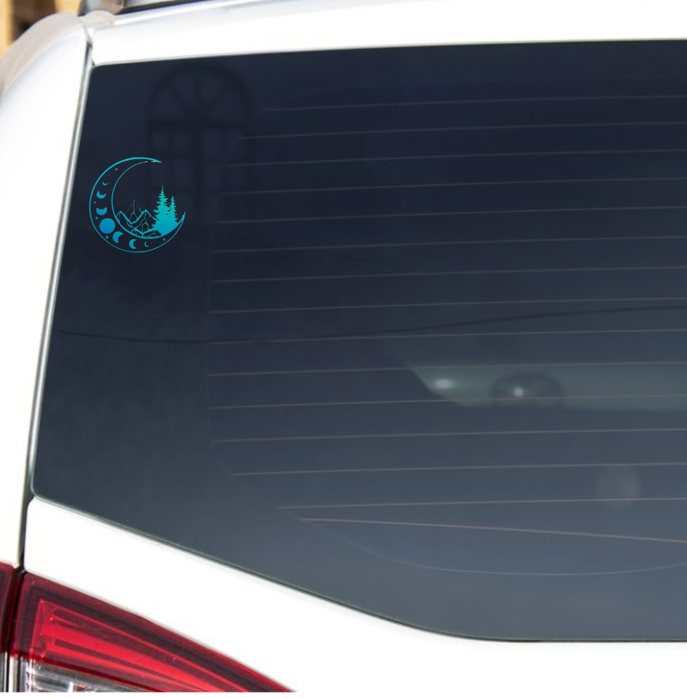 Moon Decal, Crescent Moon Wall Decal - Etsy