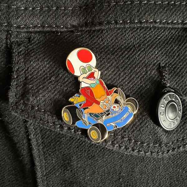 Mario Kart Toad Pin - Etsy