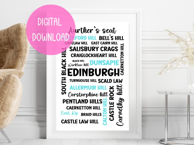 Edinburgh Hills - Etsy