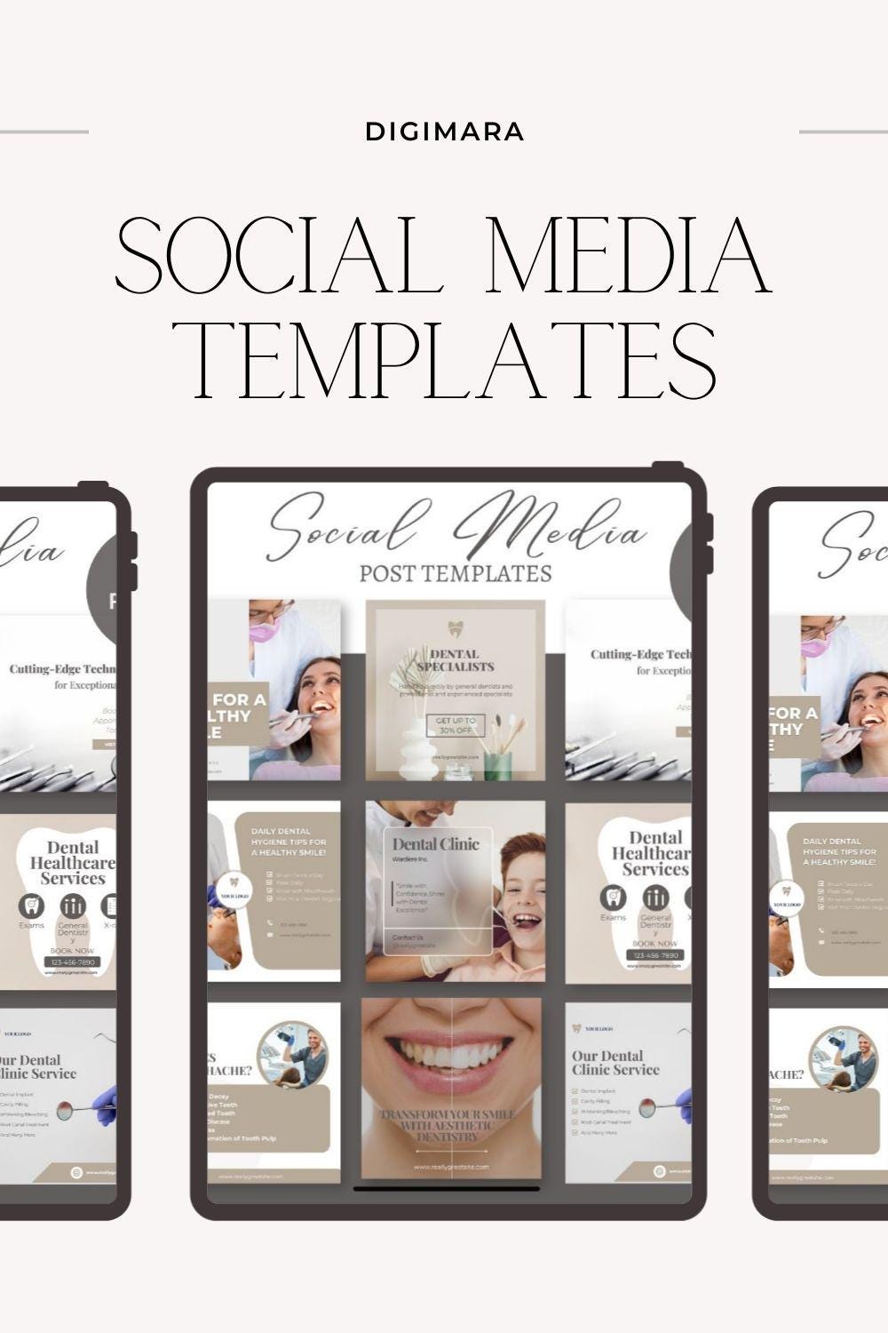 Dentist Instagram Template Dentistry Social Media Post Editable IG ...