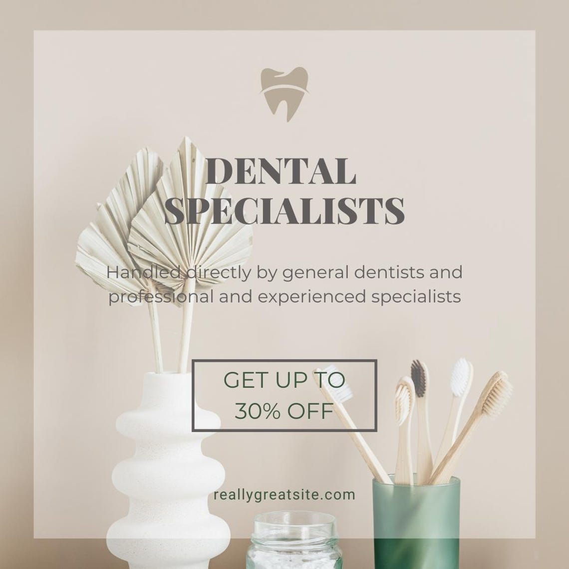 Dentist Instagram Template Dentistry Social Media Post Editable IG ...