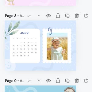 2025 Printable Pastel Calendar Editable PDF Printable Kids Cute Baby ...