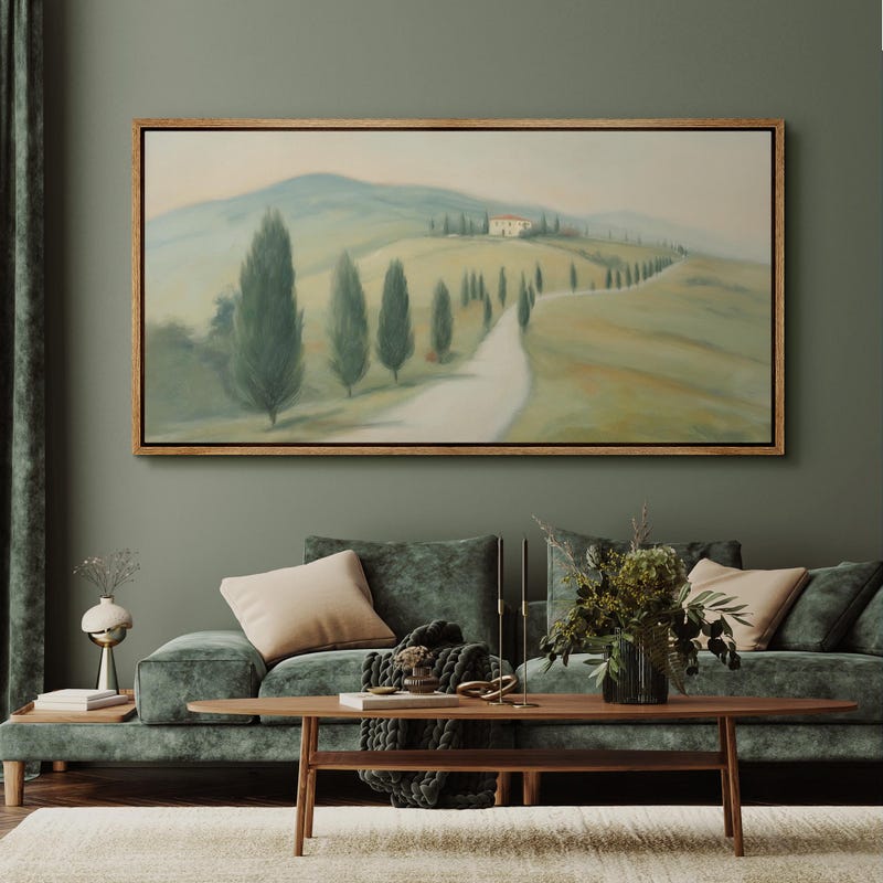 Large Framed Tuscan Print - Etsy