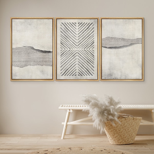 Abstract Modern Art 3 Piece - Etsy