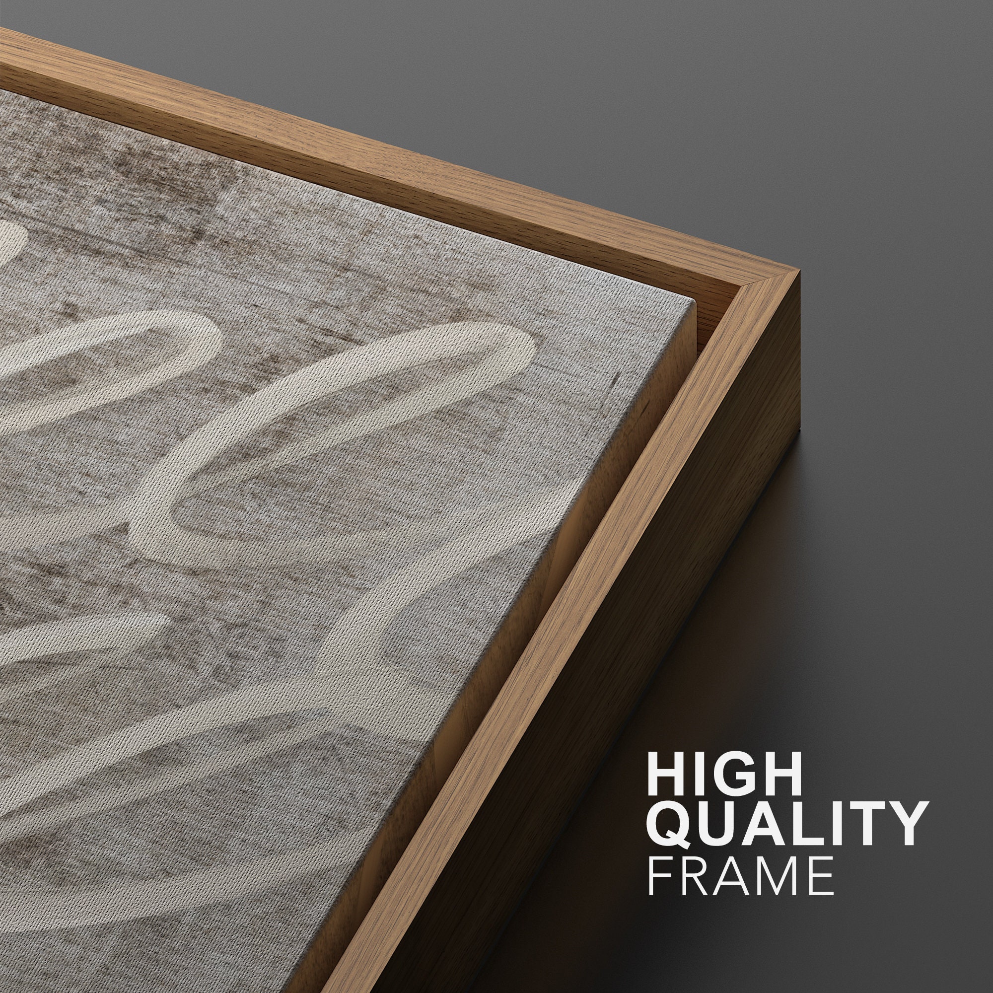 Dustinway Framed Canvas Print Wall Art Set of 2 Abstract Line Prints ...