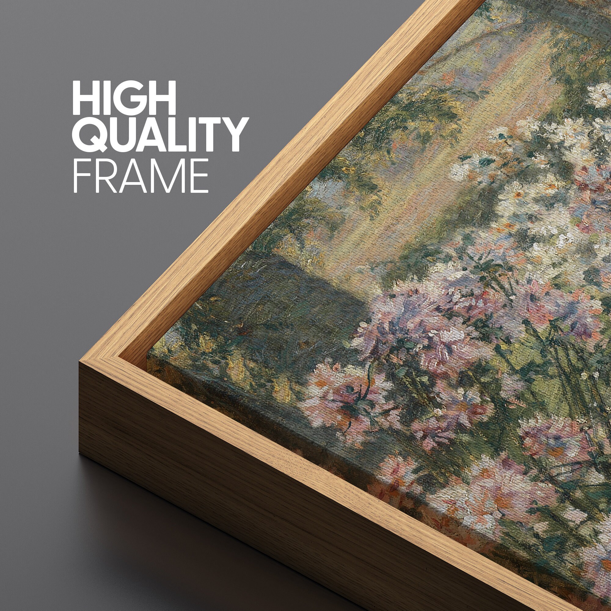 Framed Canvas Wall Art Prints Set of 3 Abstract Wildflower Botanical ...