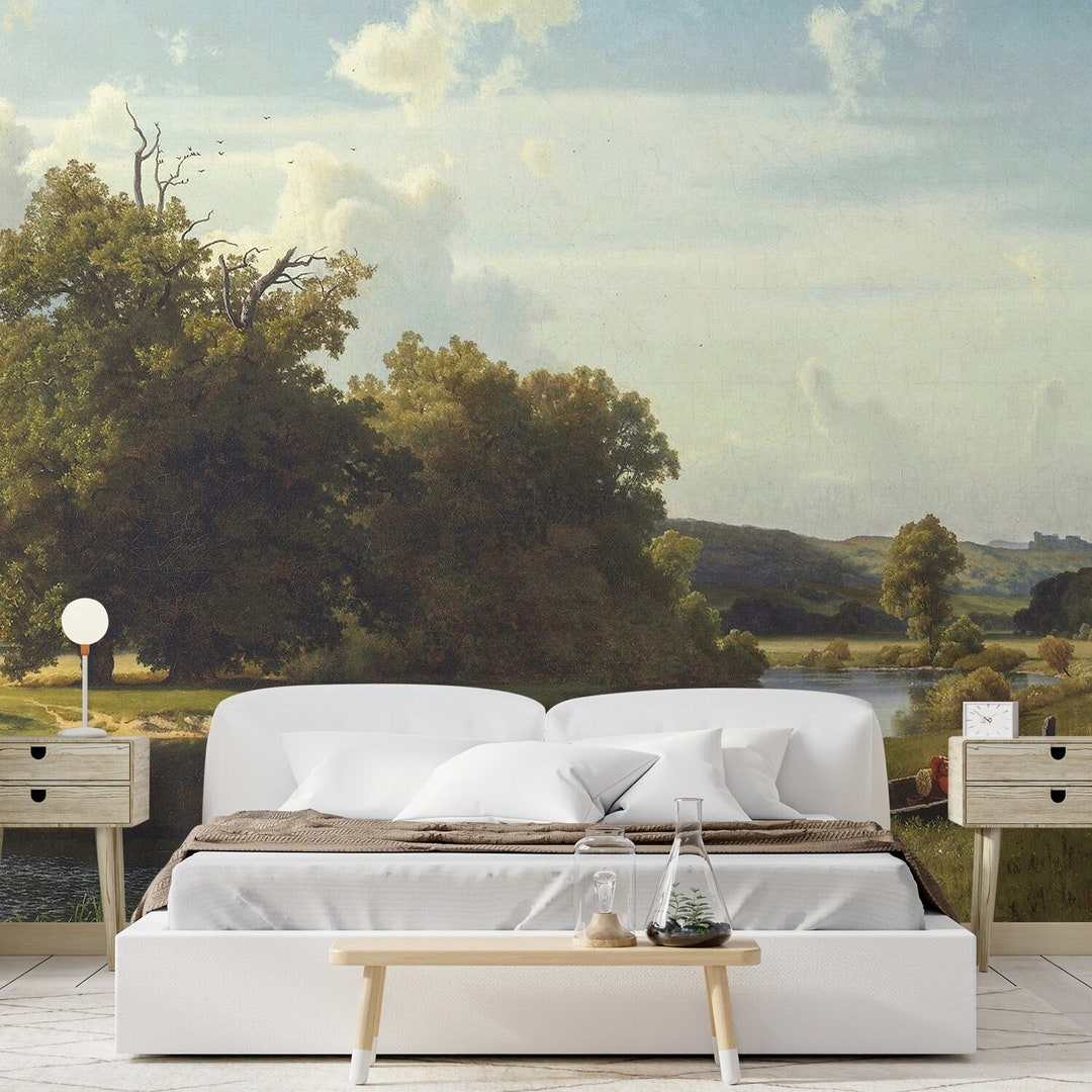 Landscape Forest Wallpaper Peel and Stick Wallpaper Self Adhesive Fall ...