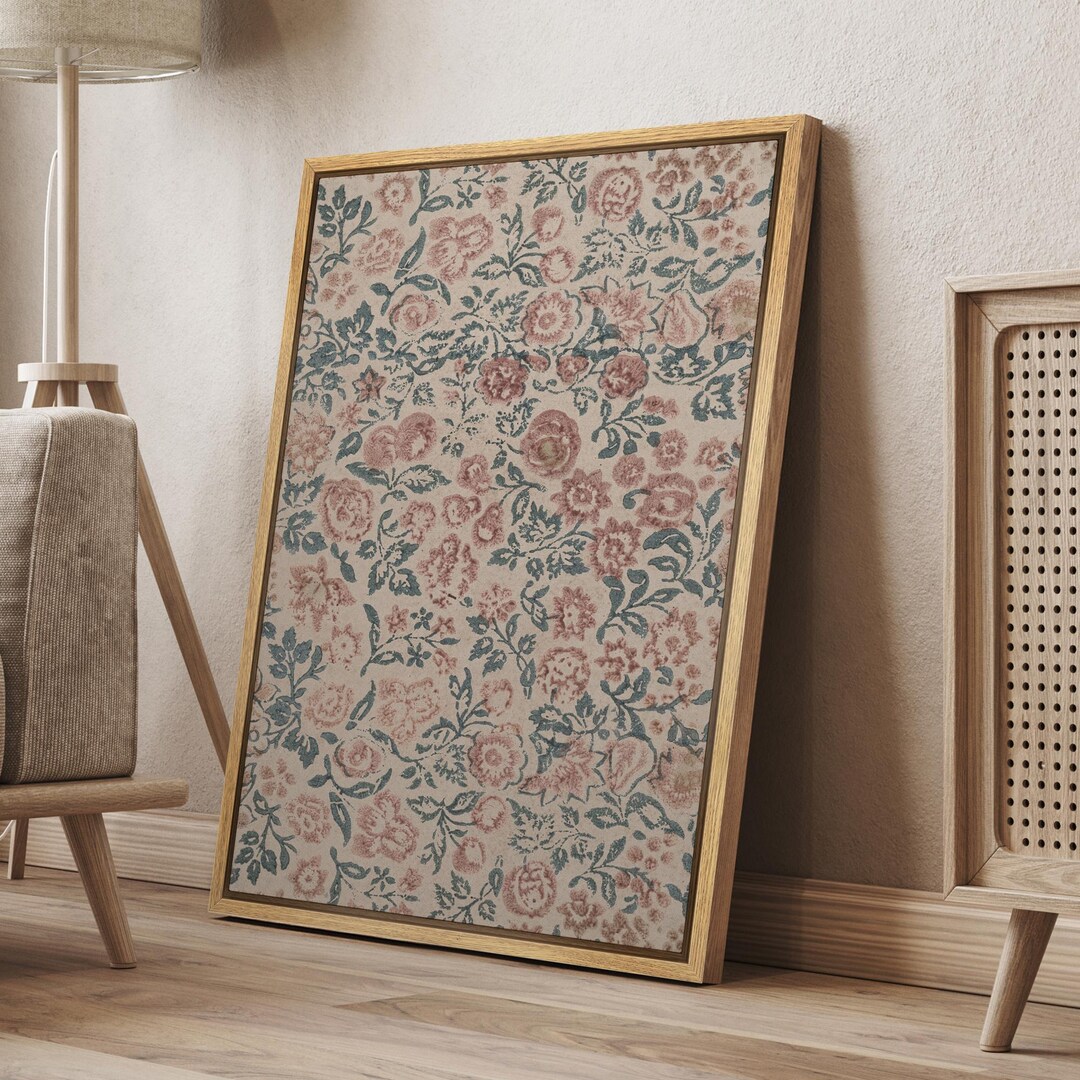 Framed Canvas Wall Art Vintage Wildflower Botanical Flower Prints ...