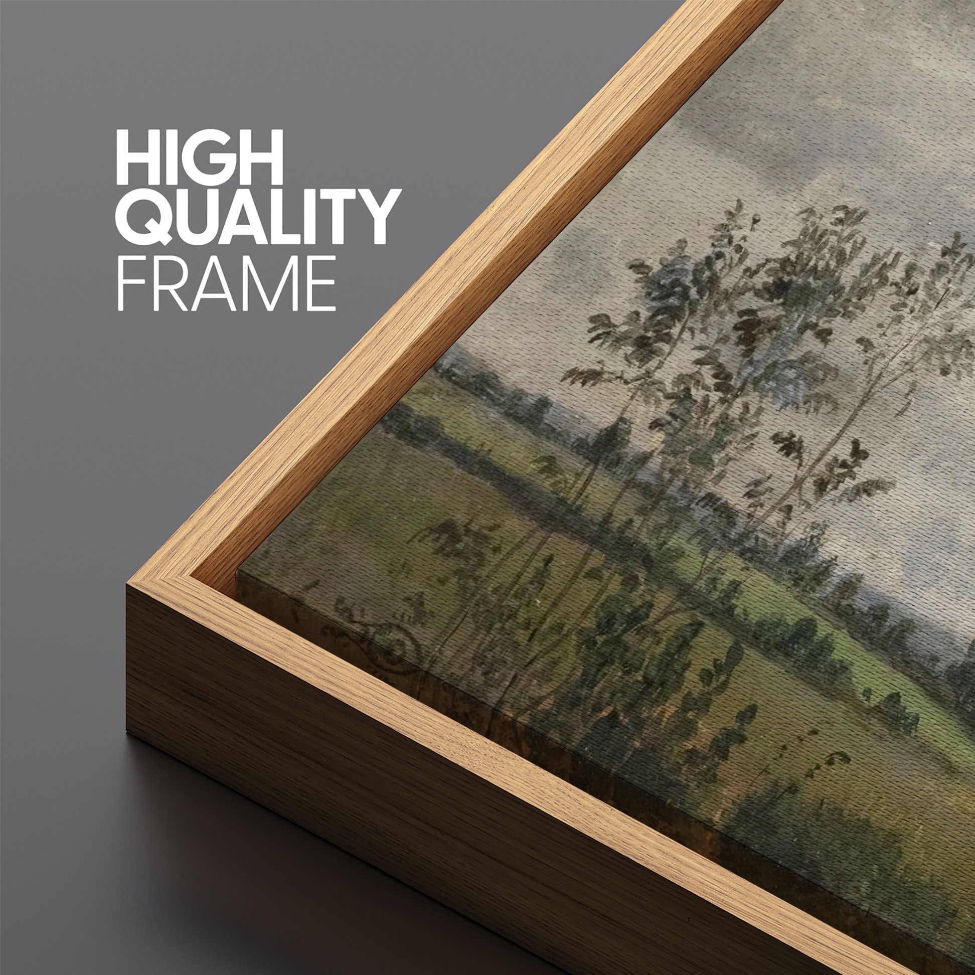 Horizontal Wall Art, Vintage Landscape Print, Large Wall Art Framed ...