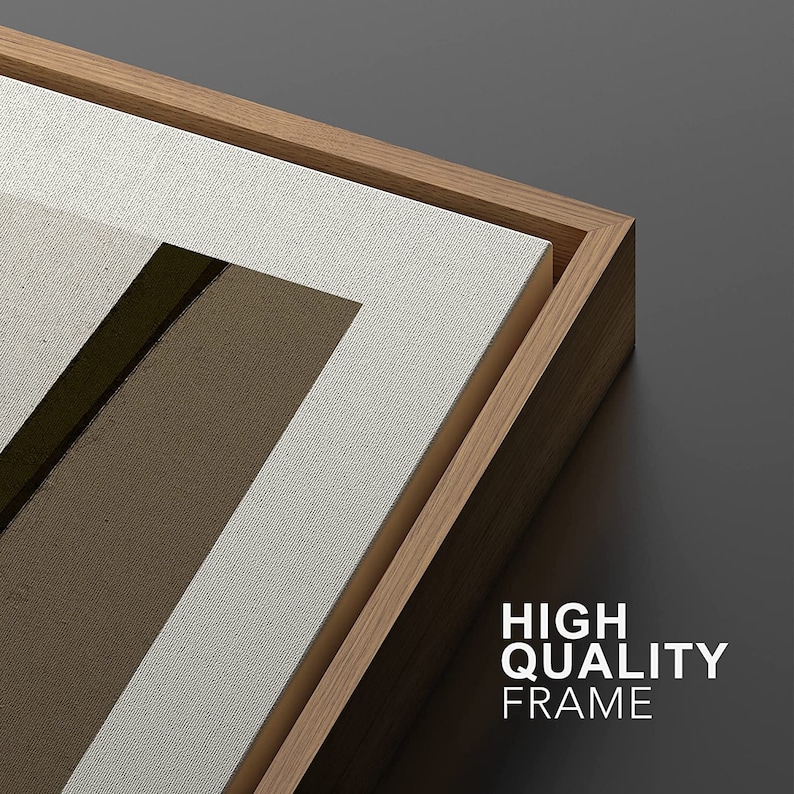 Dustinway Framed Canvas Print Wall Art Set of 2 Geometric Abstract ...