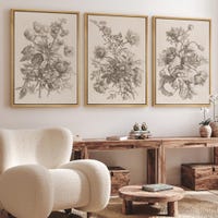 Rustic Flower Art Print | Floral Wall Art | Vintage Home Decor ...