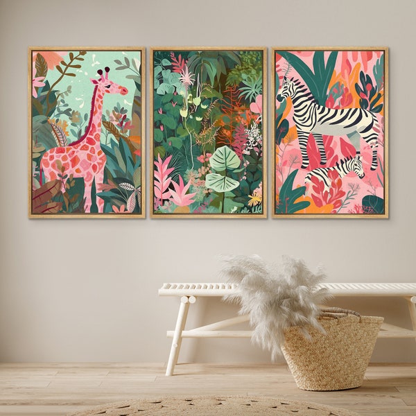 Mid Century Modern Animal Nursery Prints - Etsy