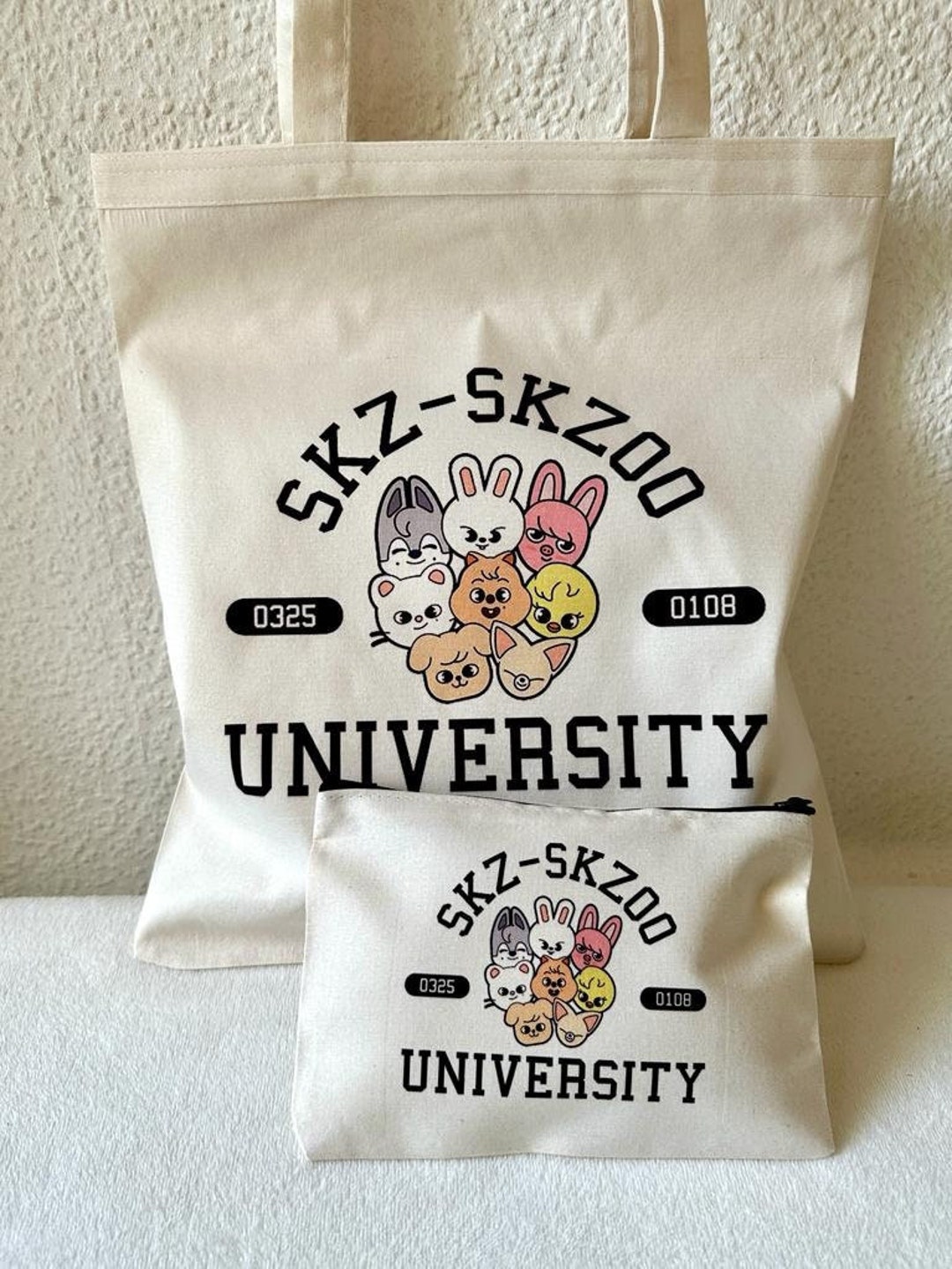 SKZOO Set With Jute Bag and Clutch - Etsy