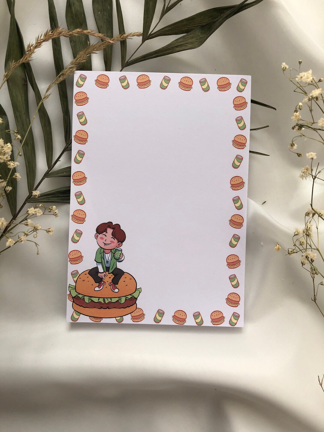 BTS J-hope Sprite and Hamburger Notepad A6 With Glue Binding - Etsy