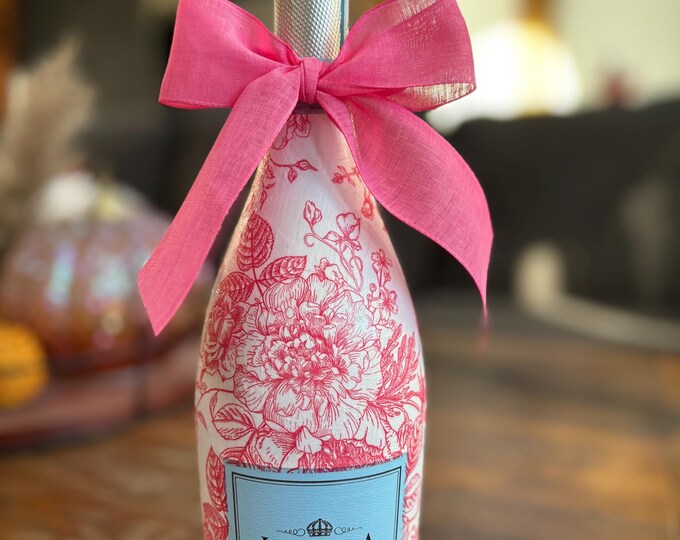 Decoupage Bottle - Etsy