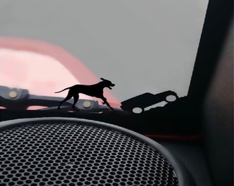 My Great Dane Sat on Your Stick Family Funny Vinyl Decal Sticker - Etsy