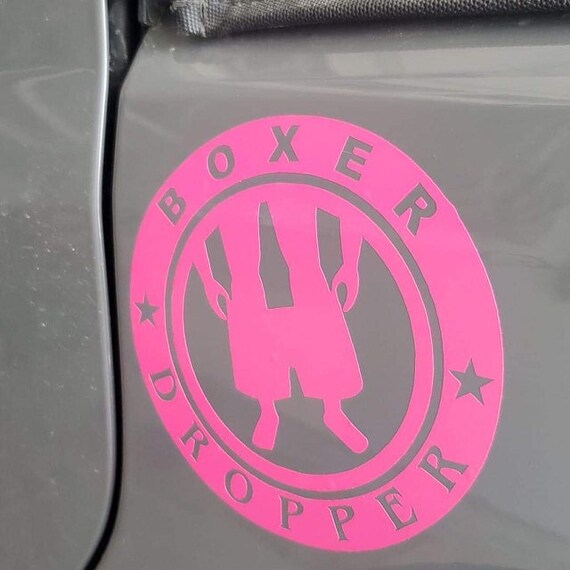 Boxer Dropper Decal | Etsy