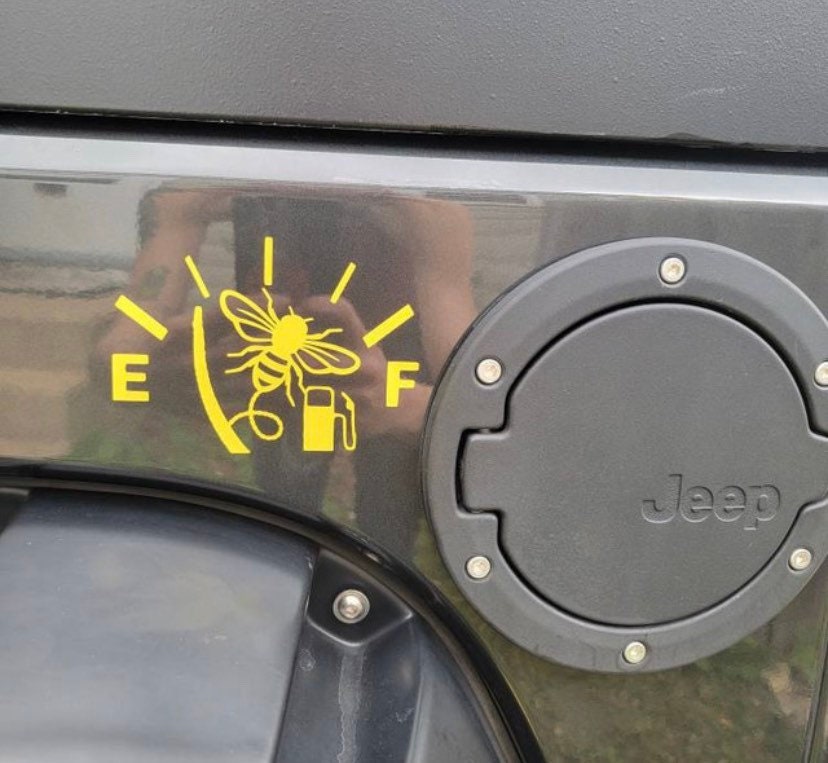 Bee Gas Decal - Etsy