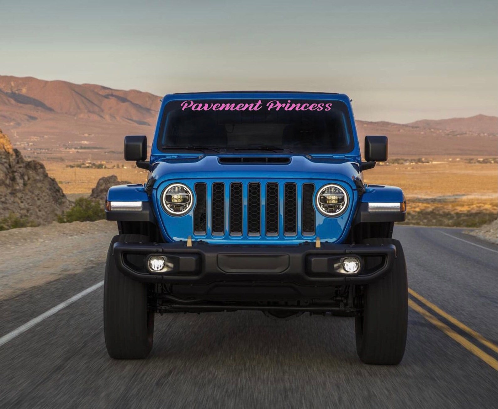 Pavement Princess Windshield Decal | Etsy