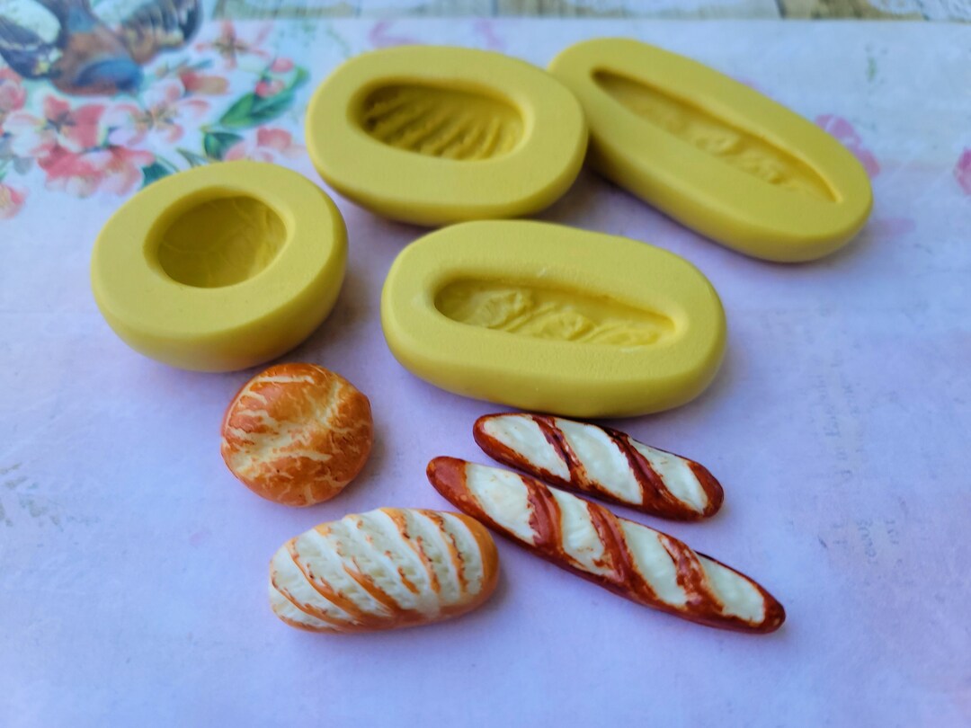 Bread Silicone Molds: Loaf & Baguette - Polymer Clay, Resin, Wax - Etsy