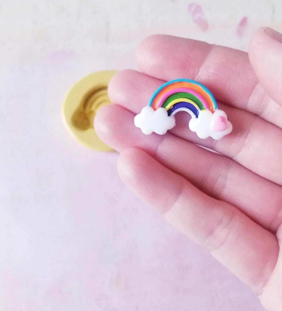 Rainbow Silicone Mold Chocolate Mold For Fondant For Polymer Clay Resin ...
