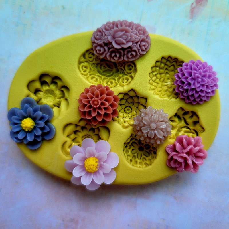 Silicone Mold Flowers - Etsy