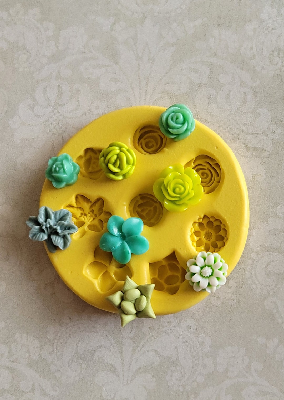 Succulents Lily Roses Silicone Mold Rose Mold for Chocolate Lily Mold ...